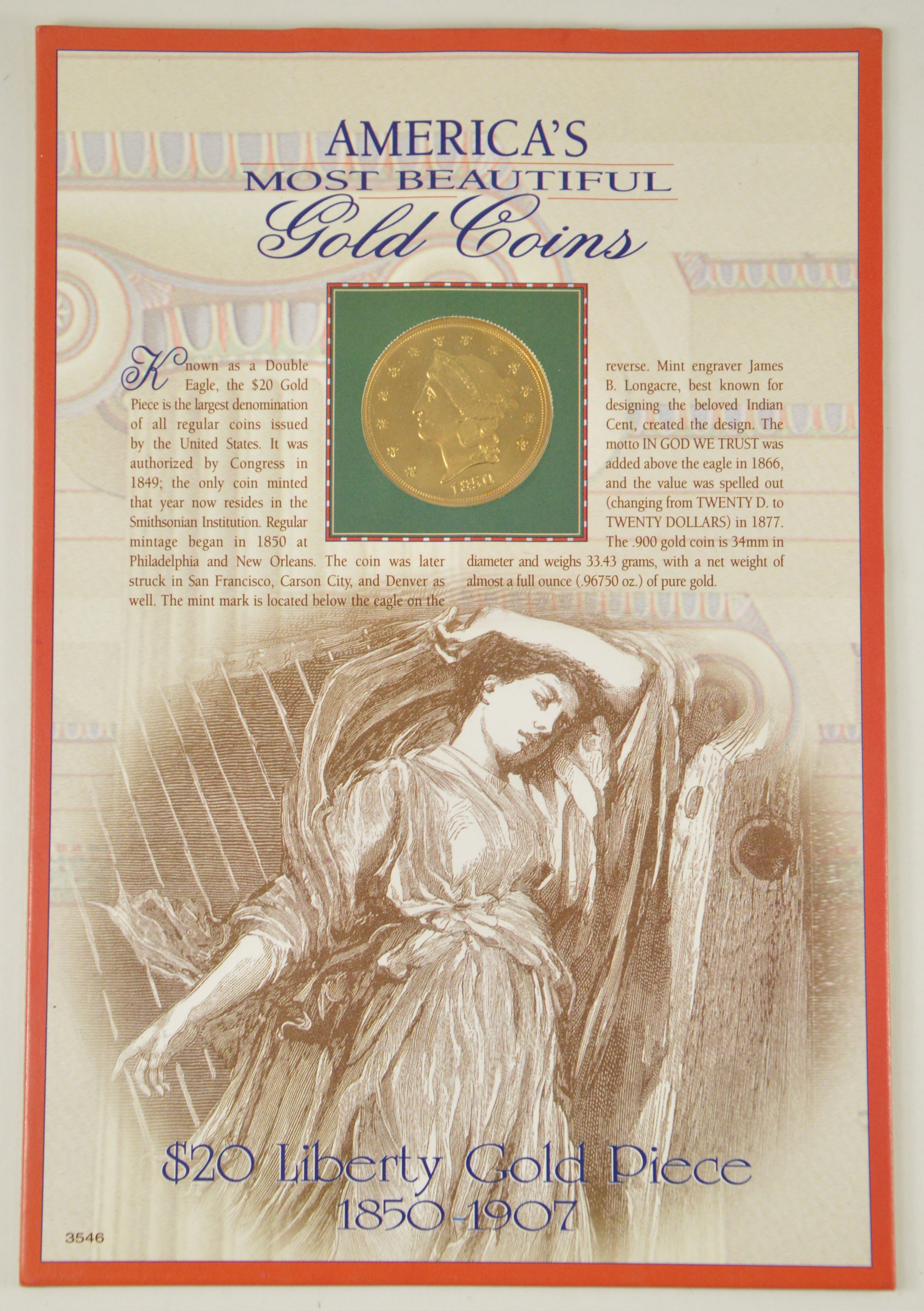 Historic Coin Collection - America's Most Beautiful Gold Coins - $20 ...