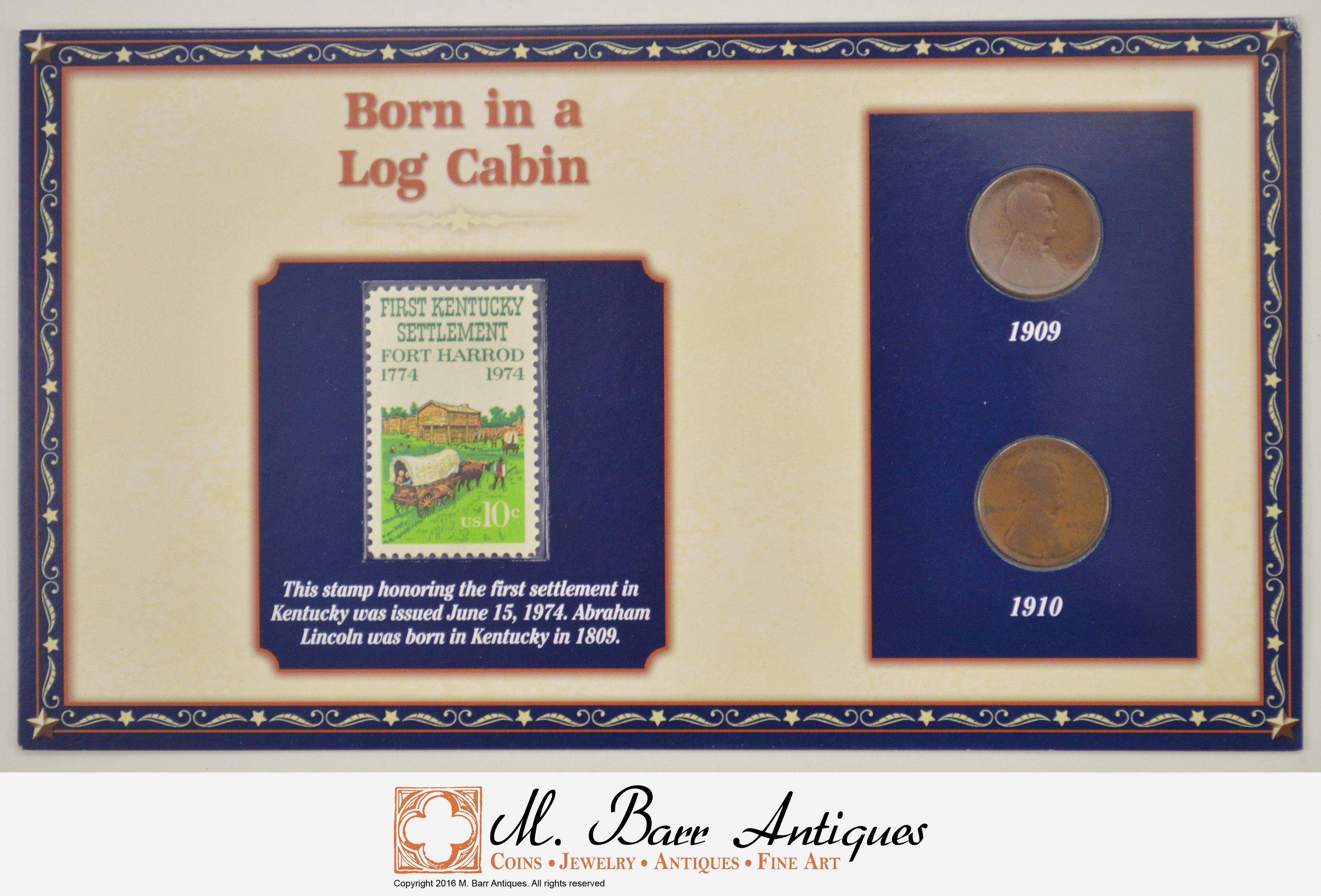 Historic Coin Collection - Born In A Log Cabin*** Nicely Packed US ...