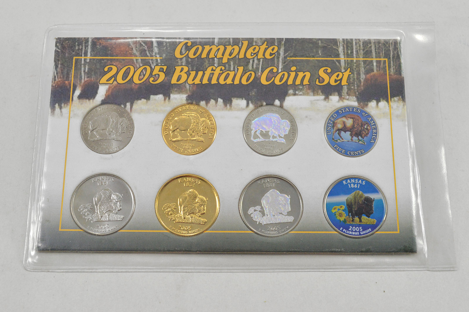 Historic Coin Collection - Complete 2005 Buffalo Coin Set Nicely Packed ...