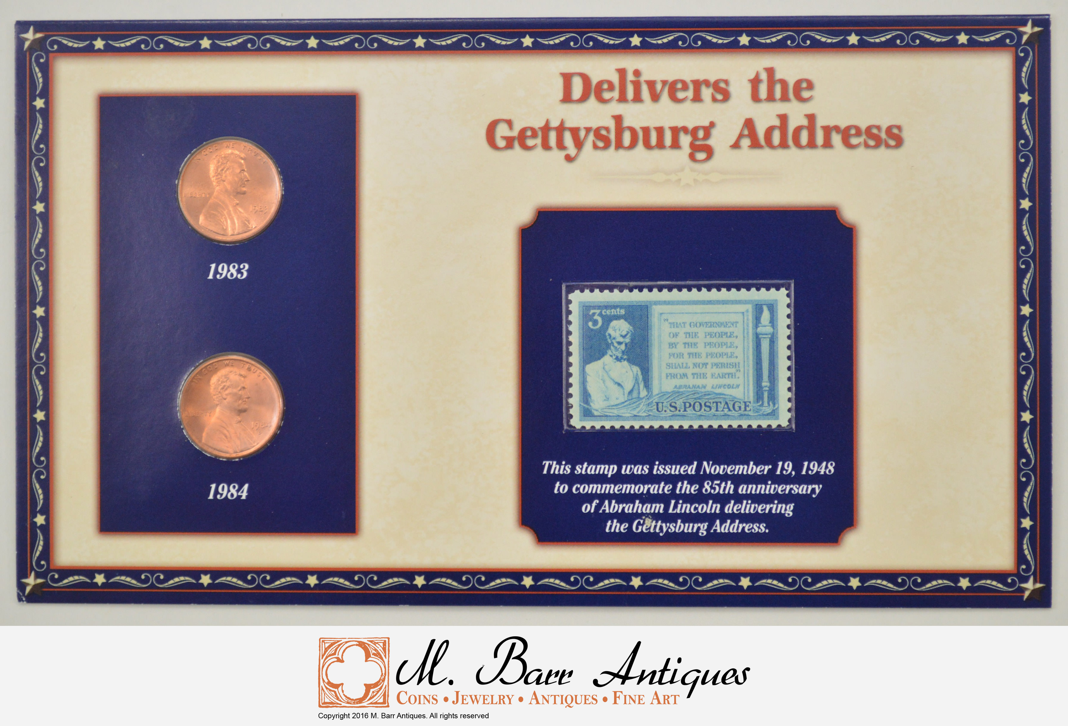 Historic Coin Collection - Delivers The Gettysburg Address*** Nicely ...