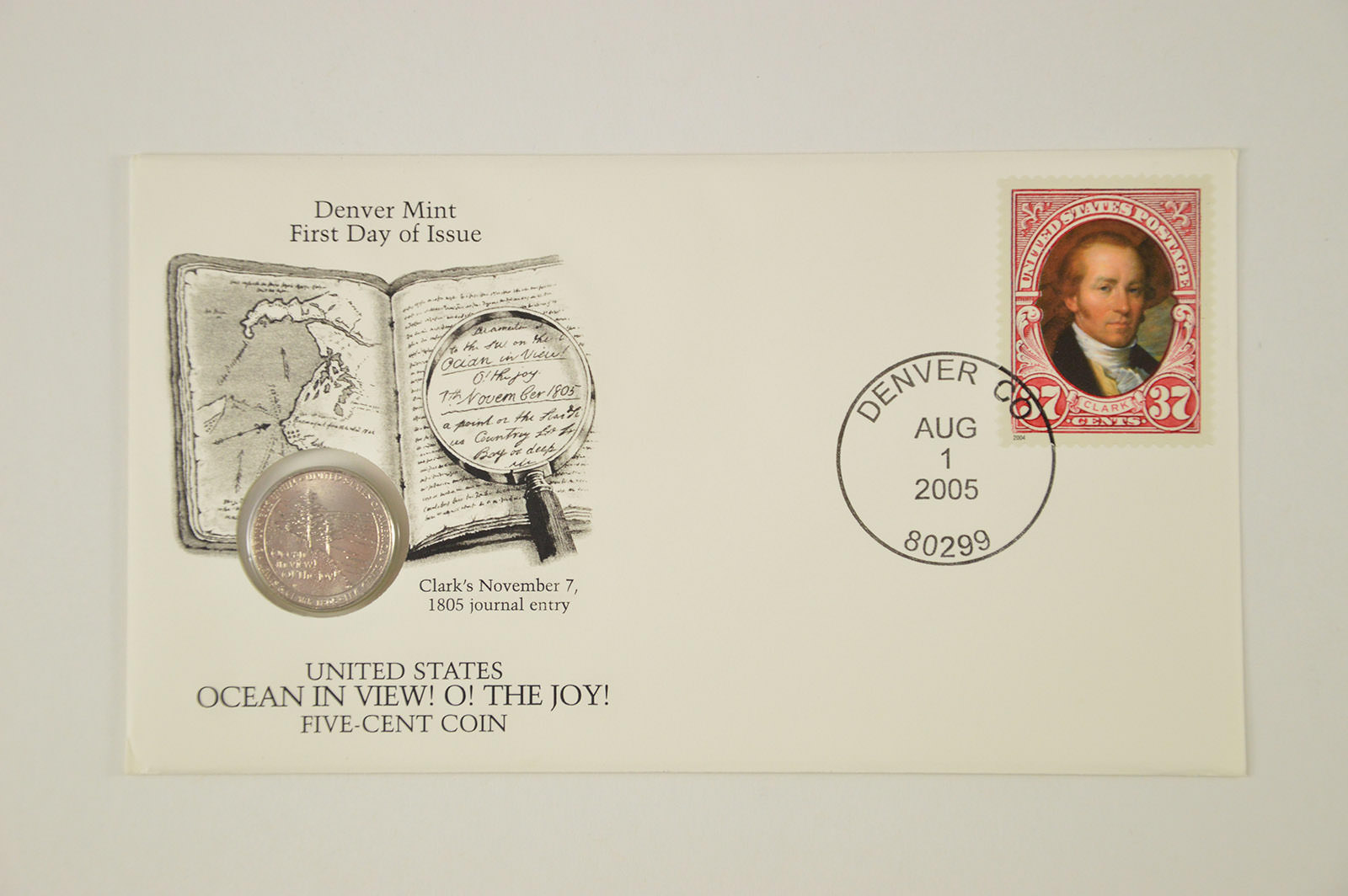 Historic Coin Collection - Denver Mint First Day Of Issue Ocean In View ...