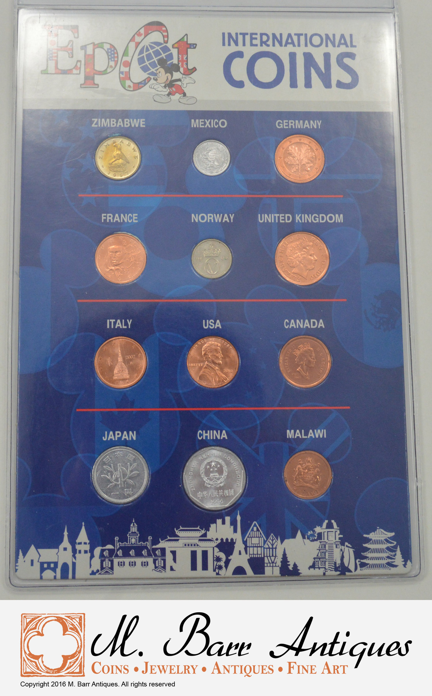 Historic Coin Collection - Epcot International Coins*** Nicely Packed ...
