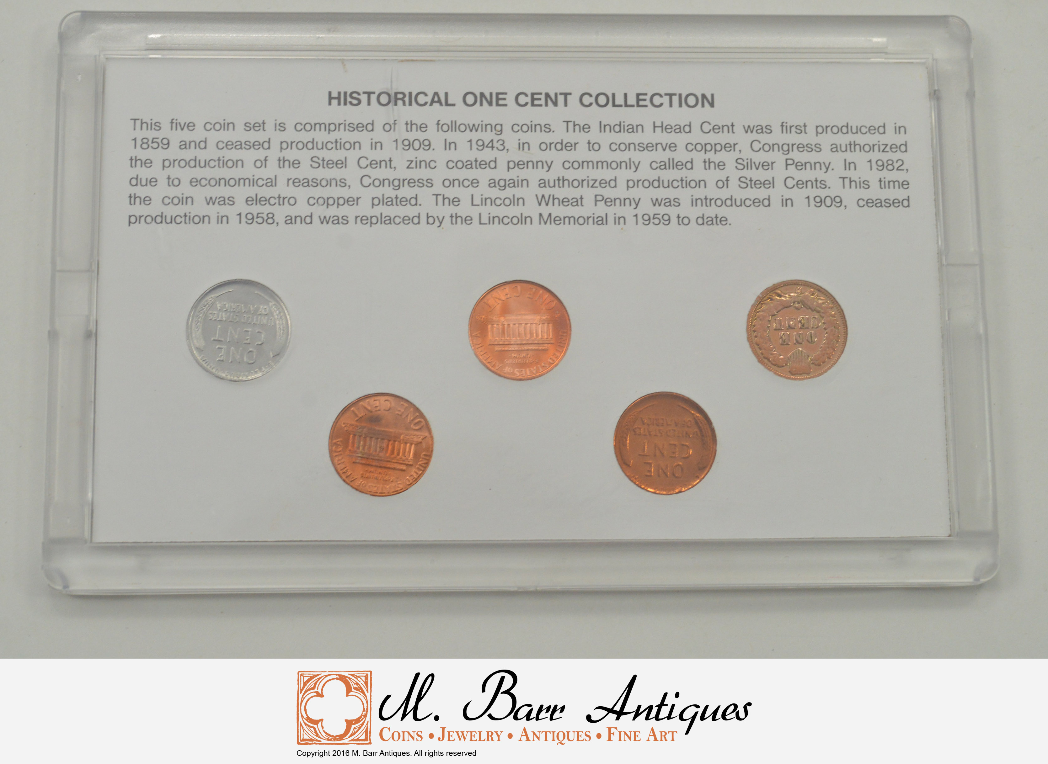 Historic Coin Collection - Historical One Cent Collection*** Nicely ...