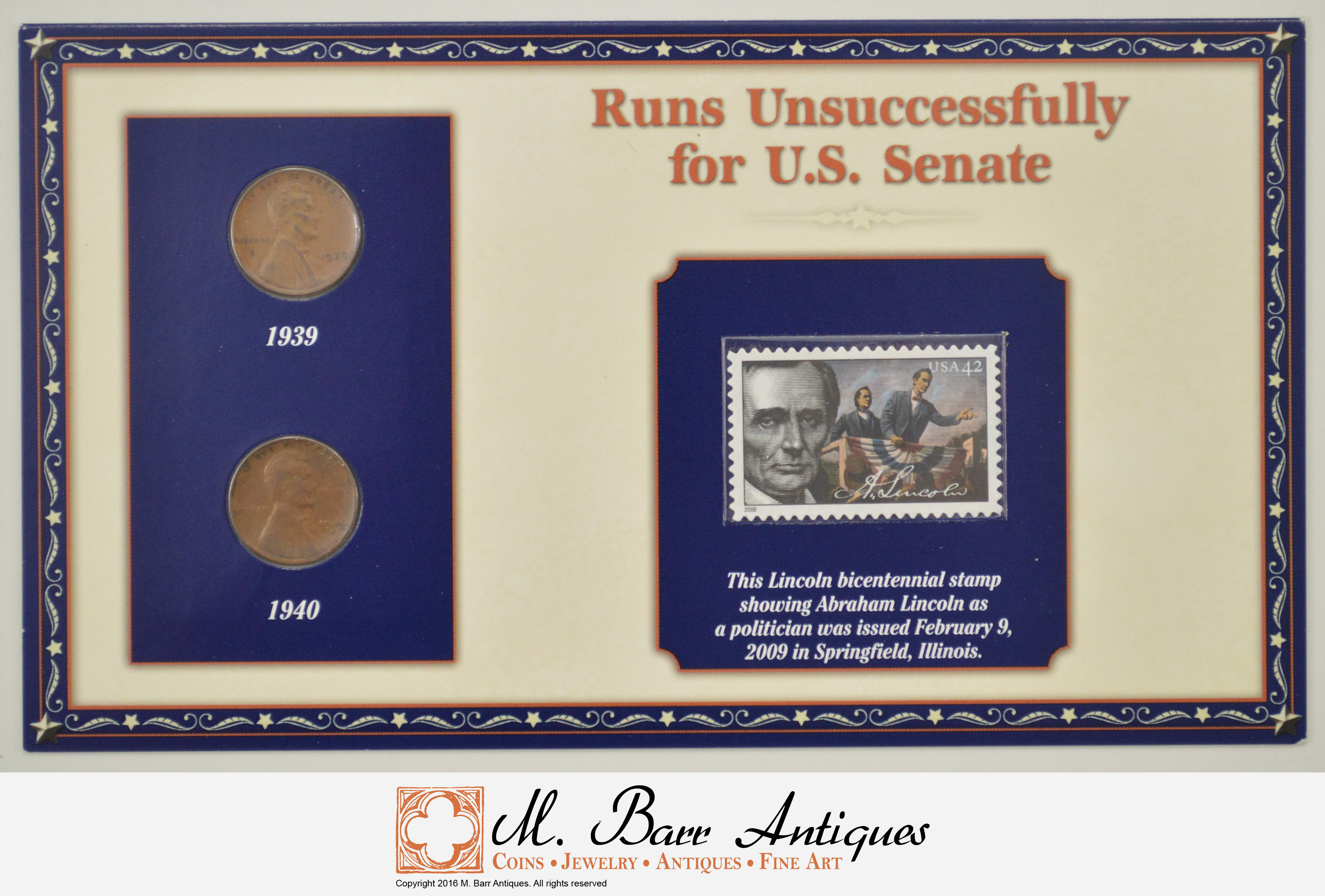 Historic Coin Collection - Runs Unsuccessfully For U.S. Senate ...