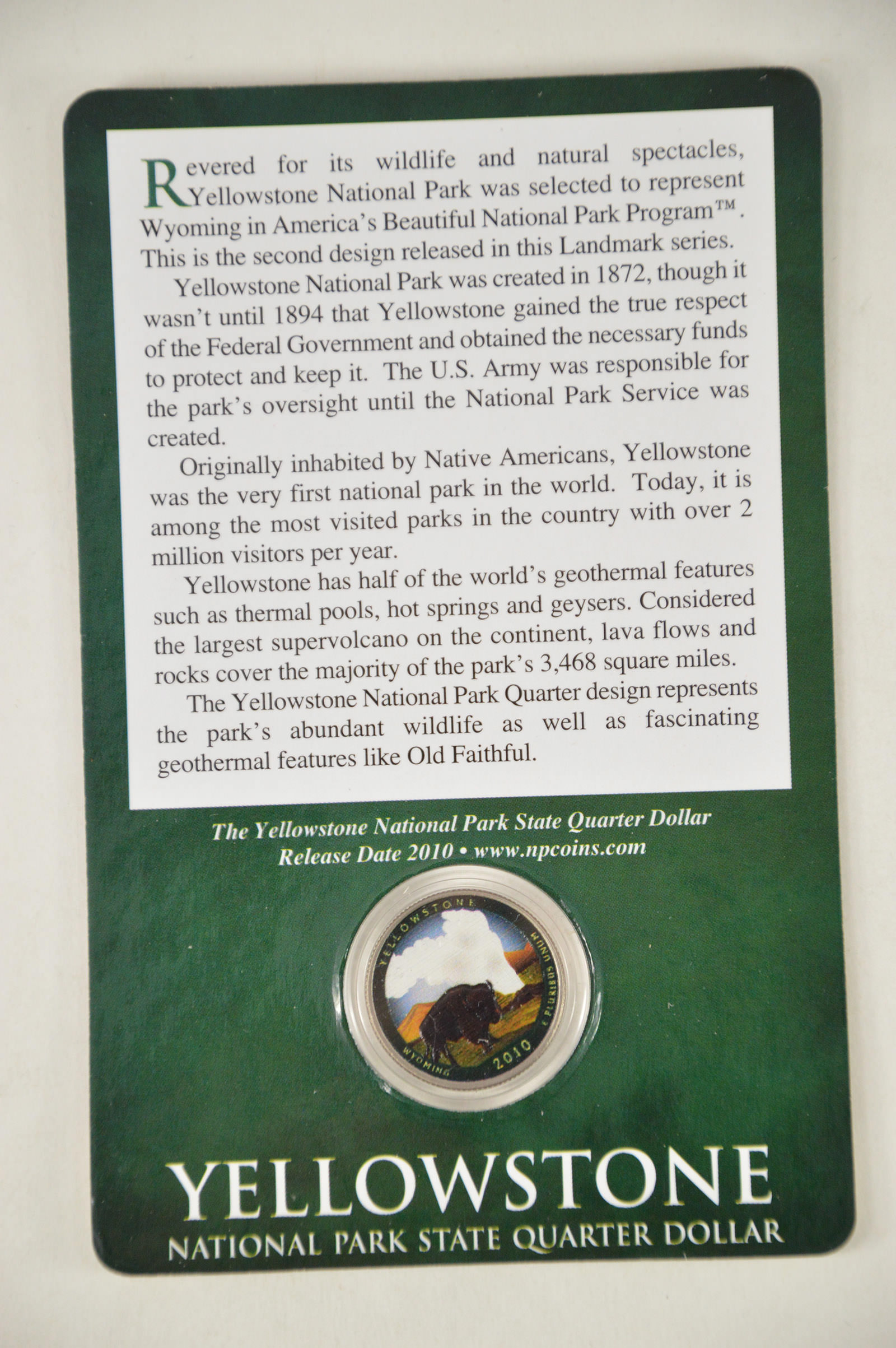 Historic Coin Collection - Teddy Roosevelt Colorized Yellowstone ...