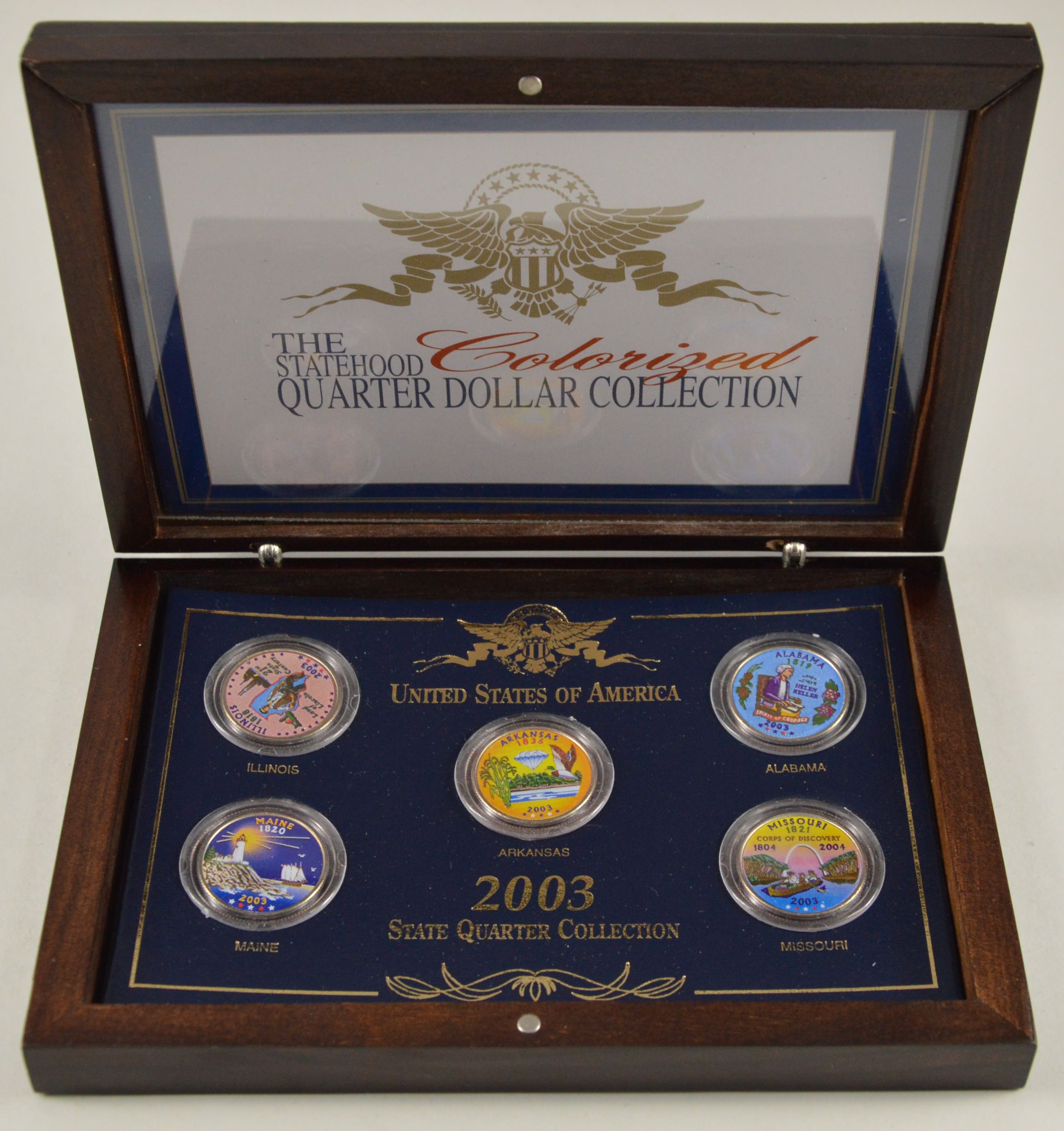 Historic Coin Collection - The 2003 Statehood Colorized Quarter Dollar ...