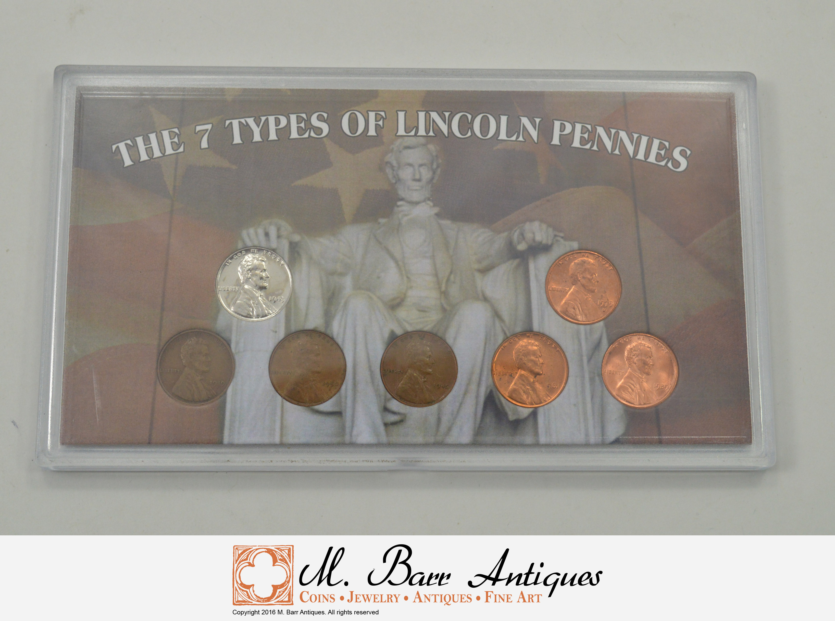 Historic Coin Collection - The 7 Types of Lincoln Pennies*** Nicely ...