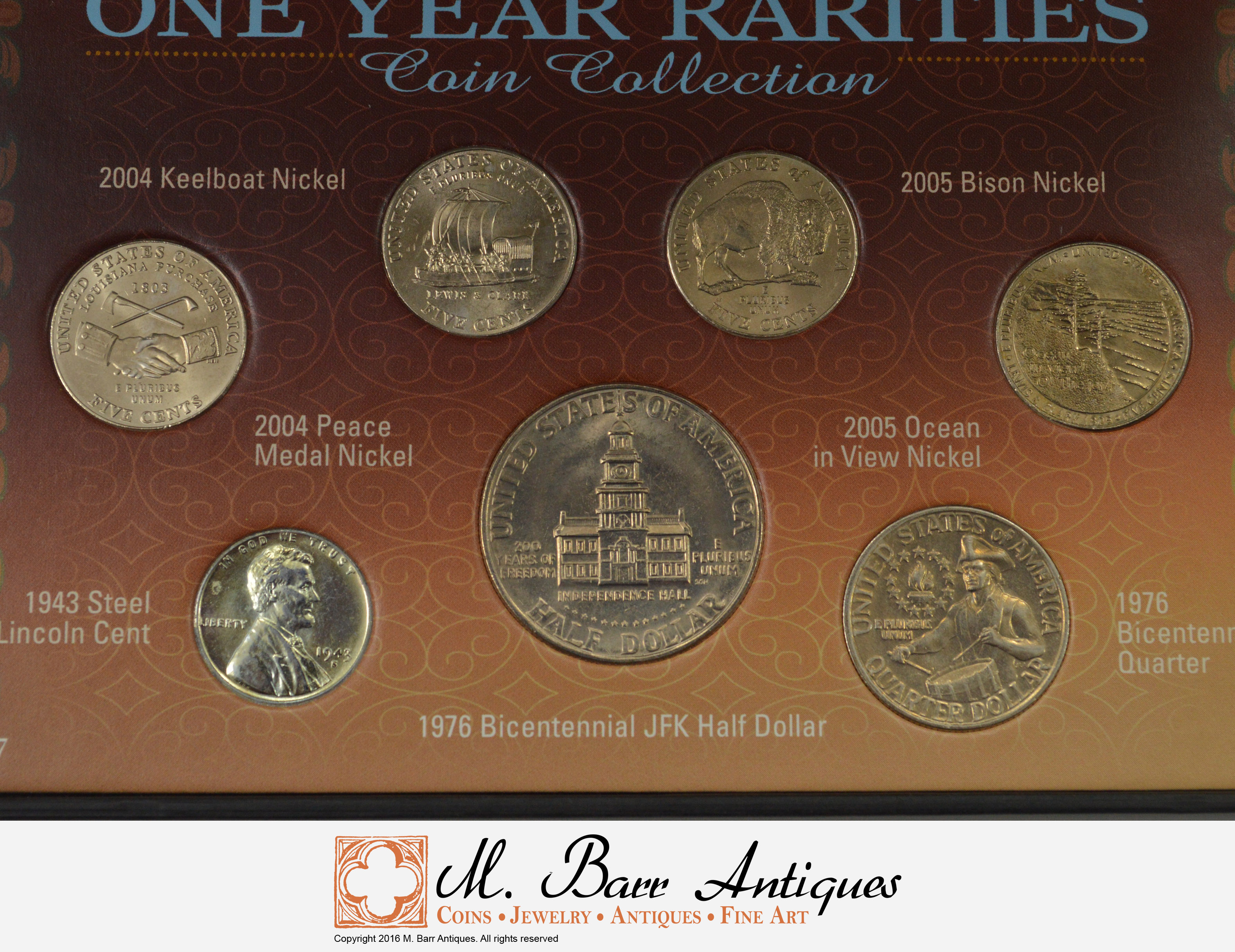 Historic Coin Collection - Unique One Year Rarities Coin Collection ...