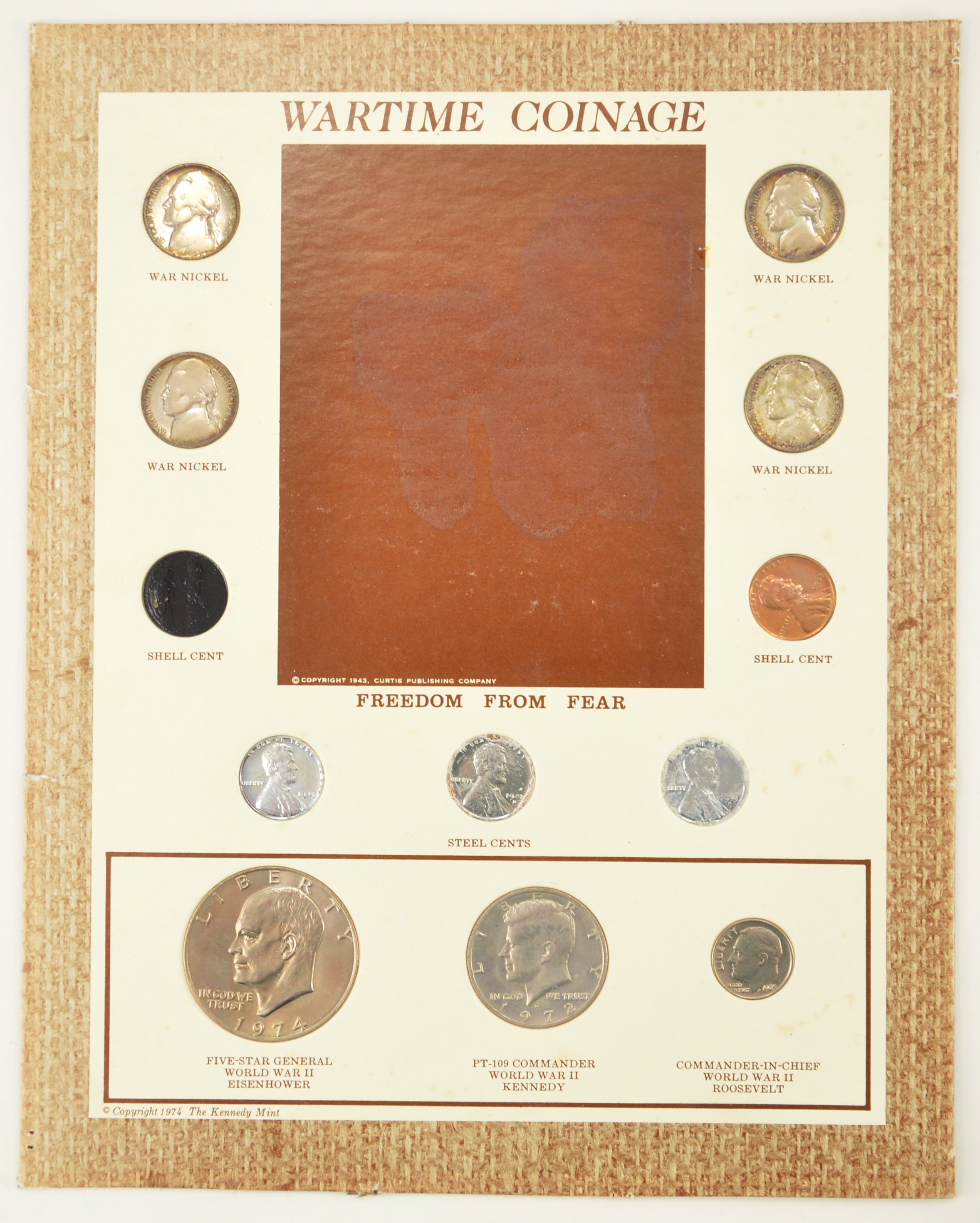 Historic Coin Collection - Wartime Coinage Nicely Packed US Coins ...