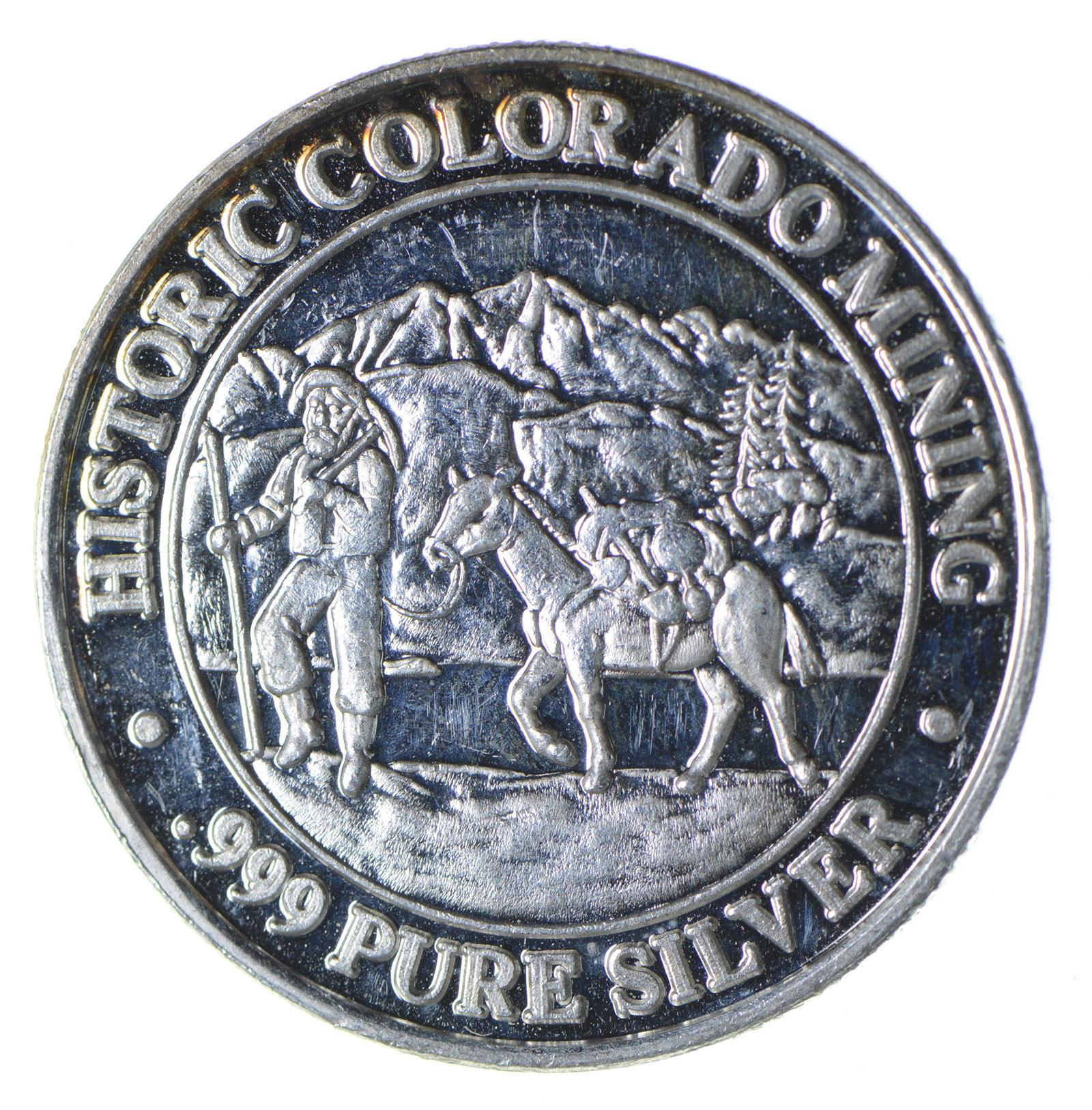 Historic Colorado Mining 20.2 Grams .999 Fine Silver Casino Token ...