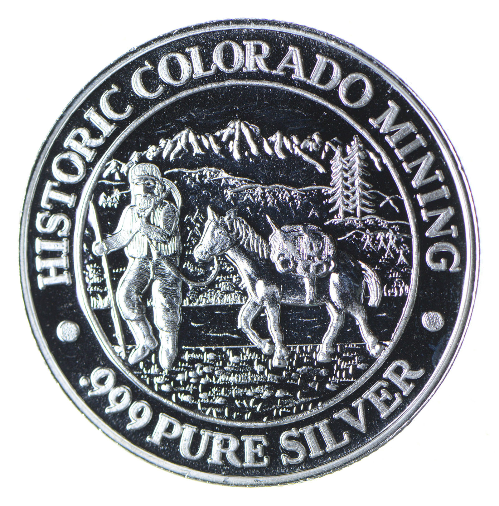 Historic Colorado Mining 20.2 Grams .999 Fine Silver Casino Token ...