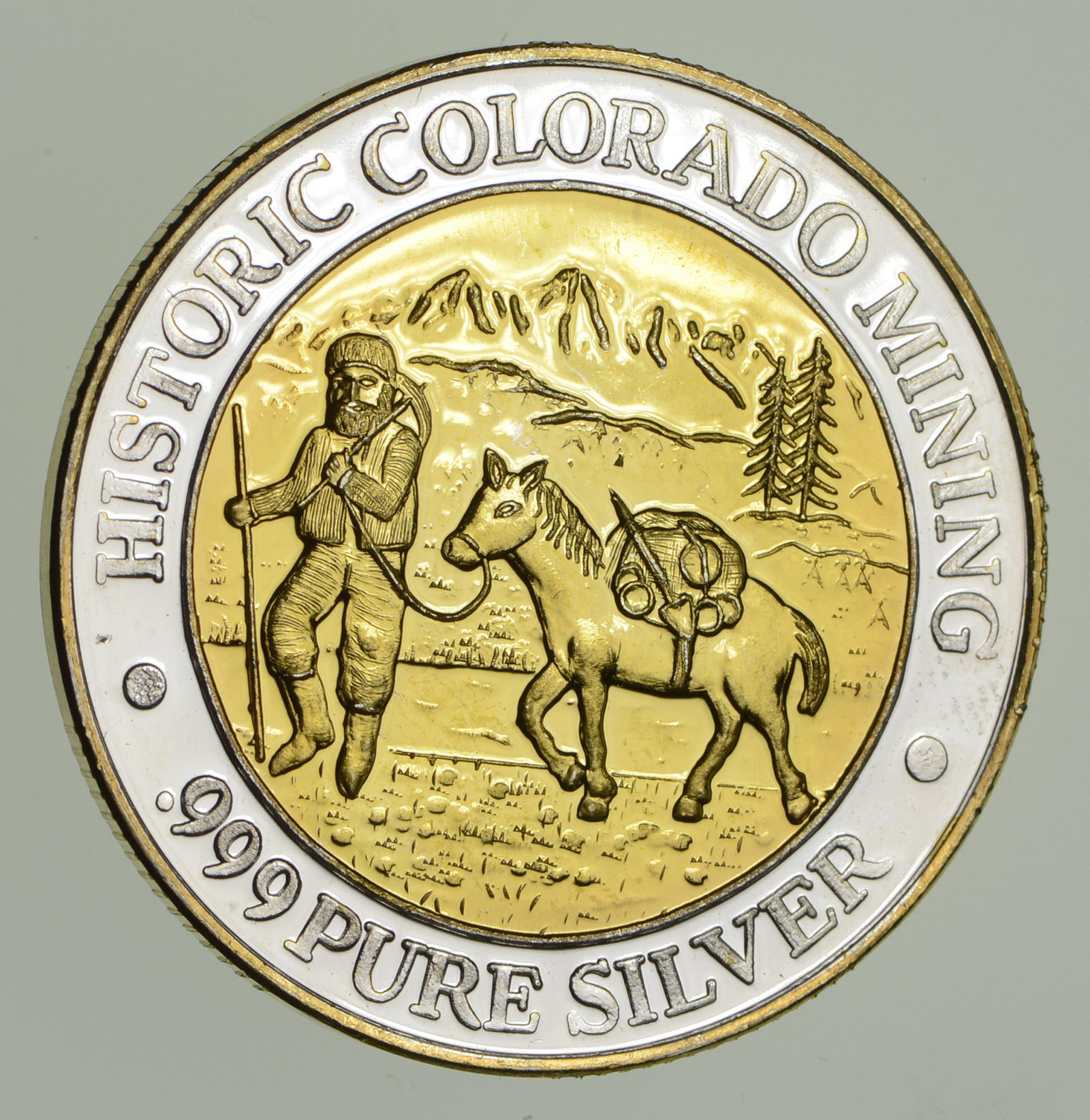 Historic Colorado Mining 20.5 Grams .999 Fine Silver Casino Token ...