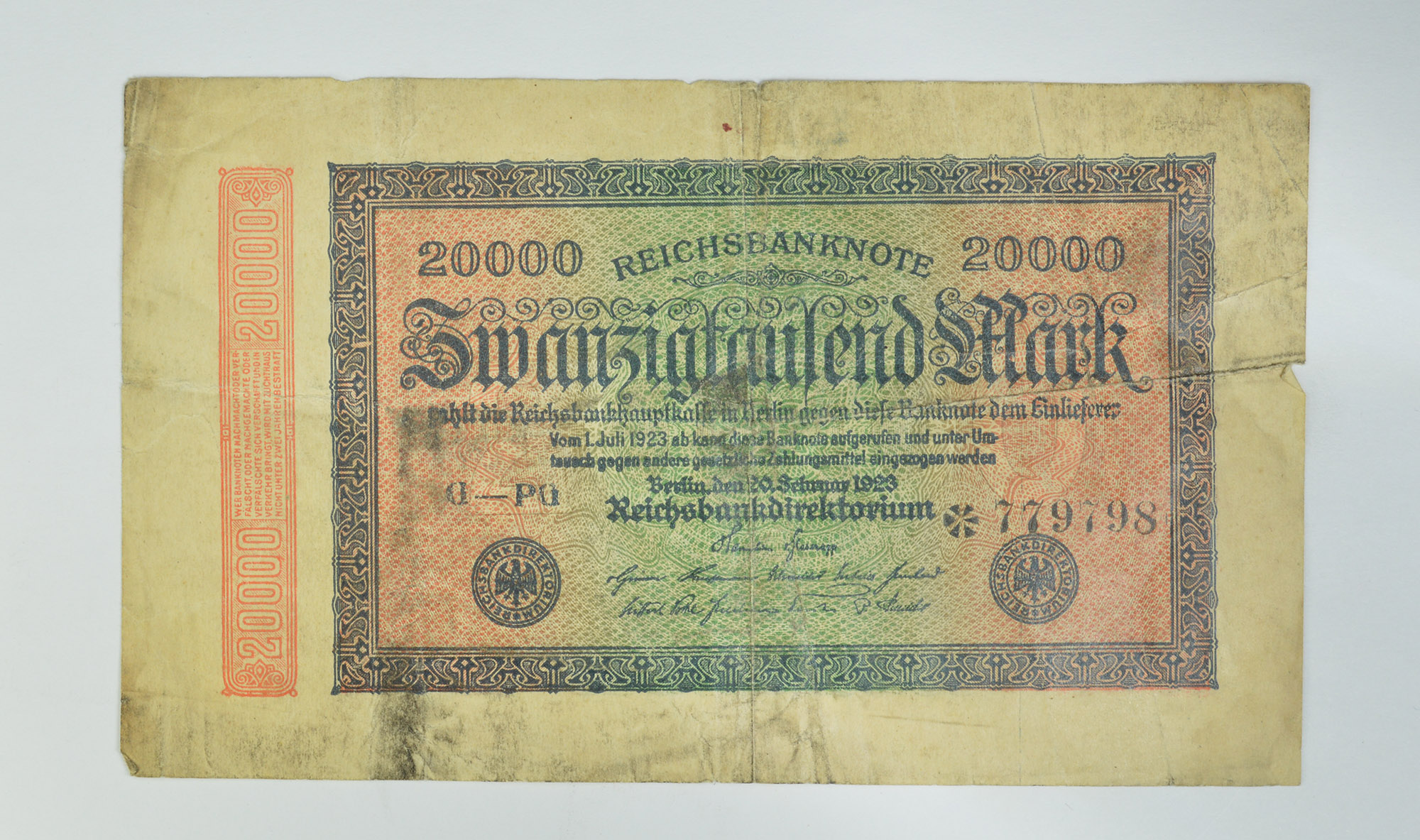 Historic - Germany 1920's Era - Extra Large Size - Currency | Property Room