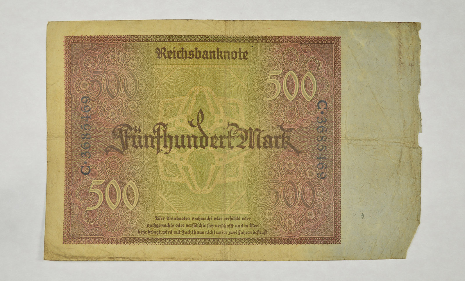 Historic - Germany 1920's Era - Extra Large Size - Currency | Property Room