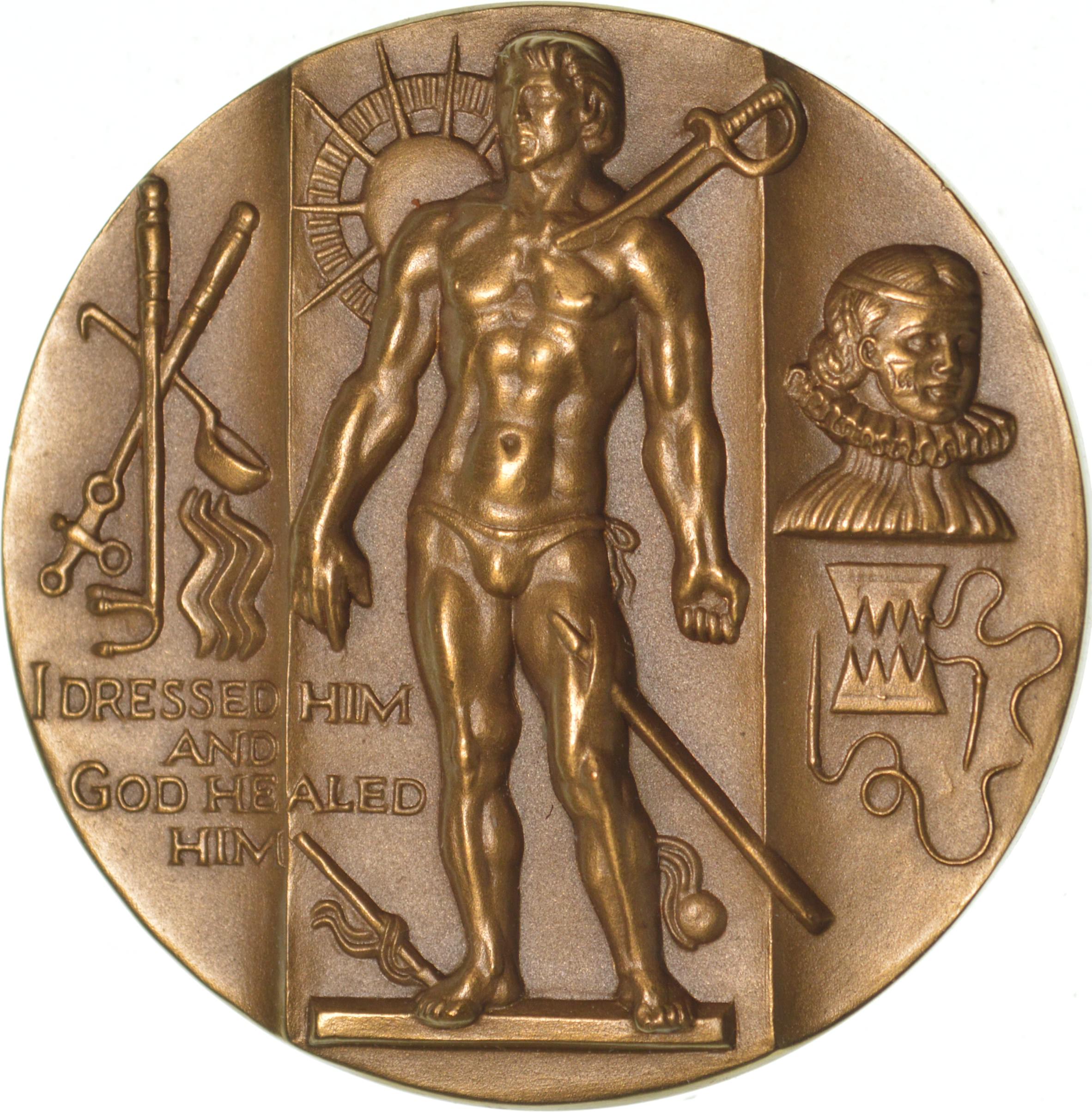 Historic High Relief Bronze Medallion - Men of Medicine | Property Room