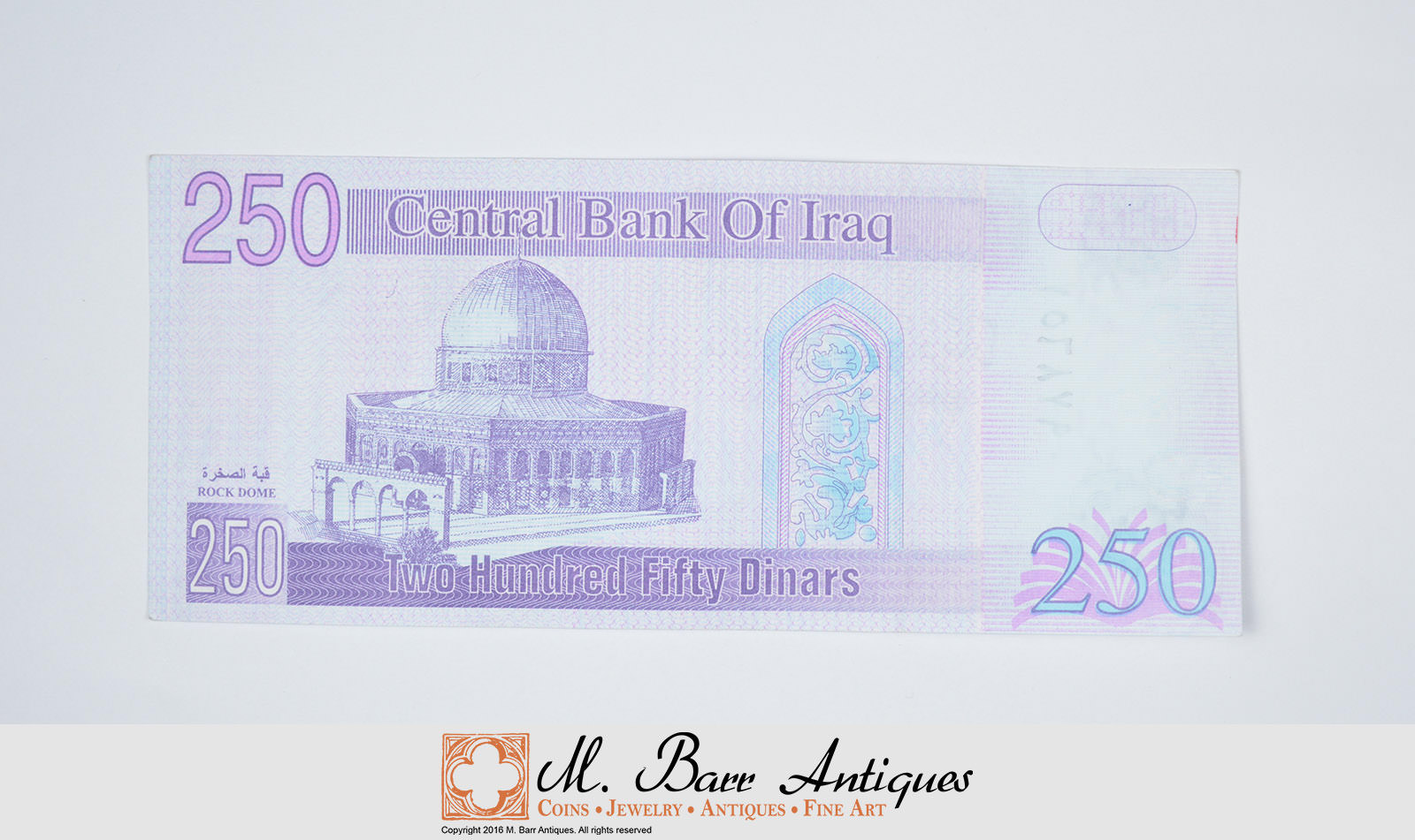 Historic 'Iraq' Currency - Paper Money - Great Note! | Property Room