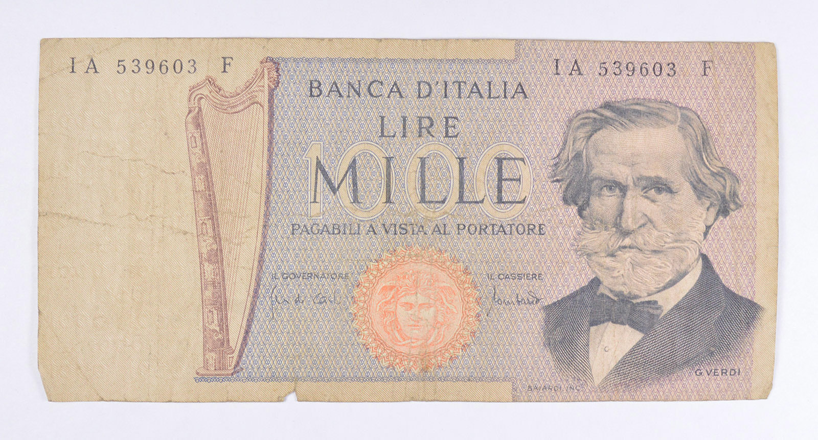 Historic Italian Paper Money Currency - Interesting Note From Italy ...