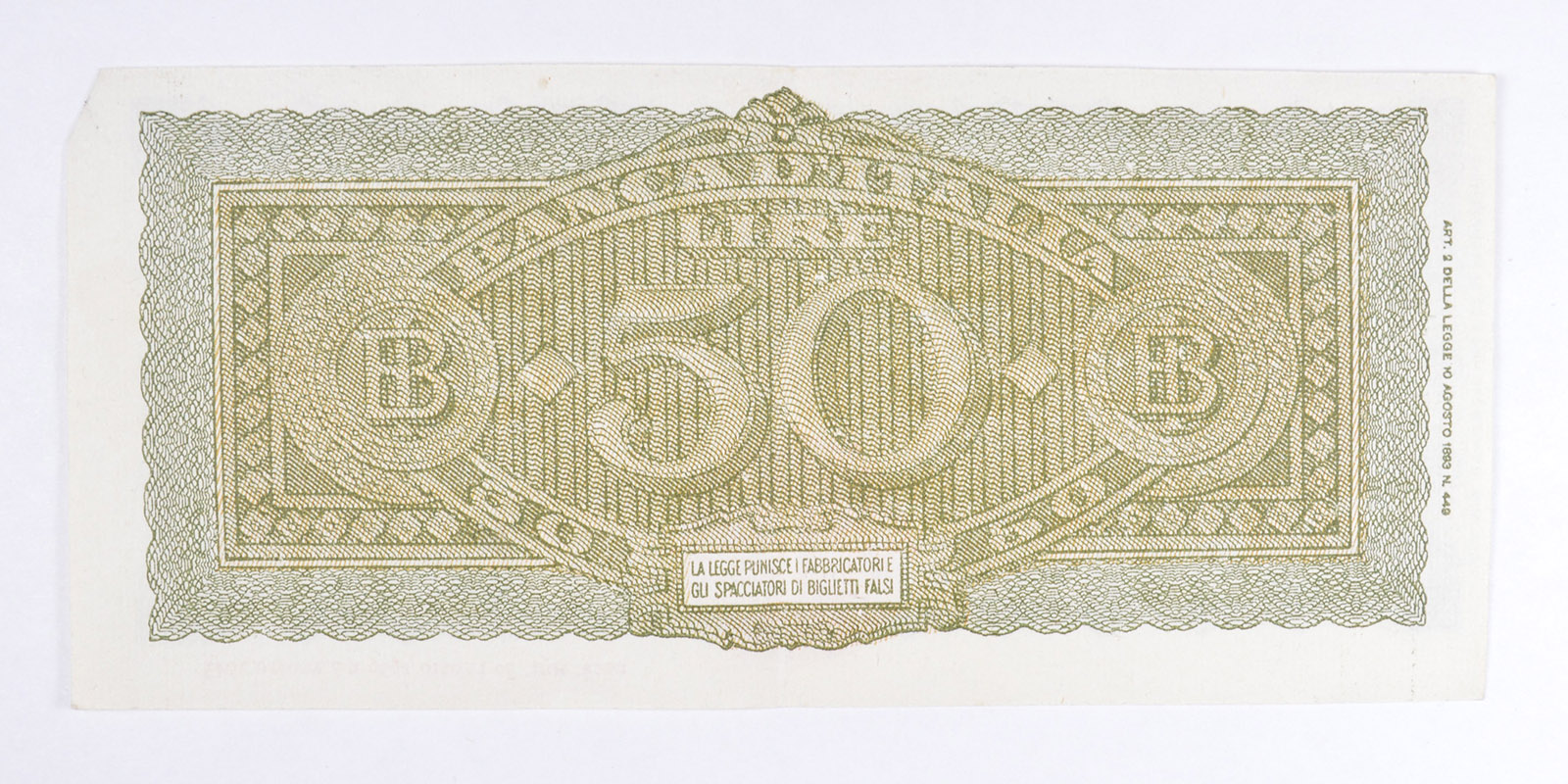 Historic Italian Paper Money Currency - Interesting Note from Italy ...