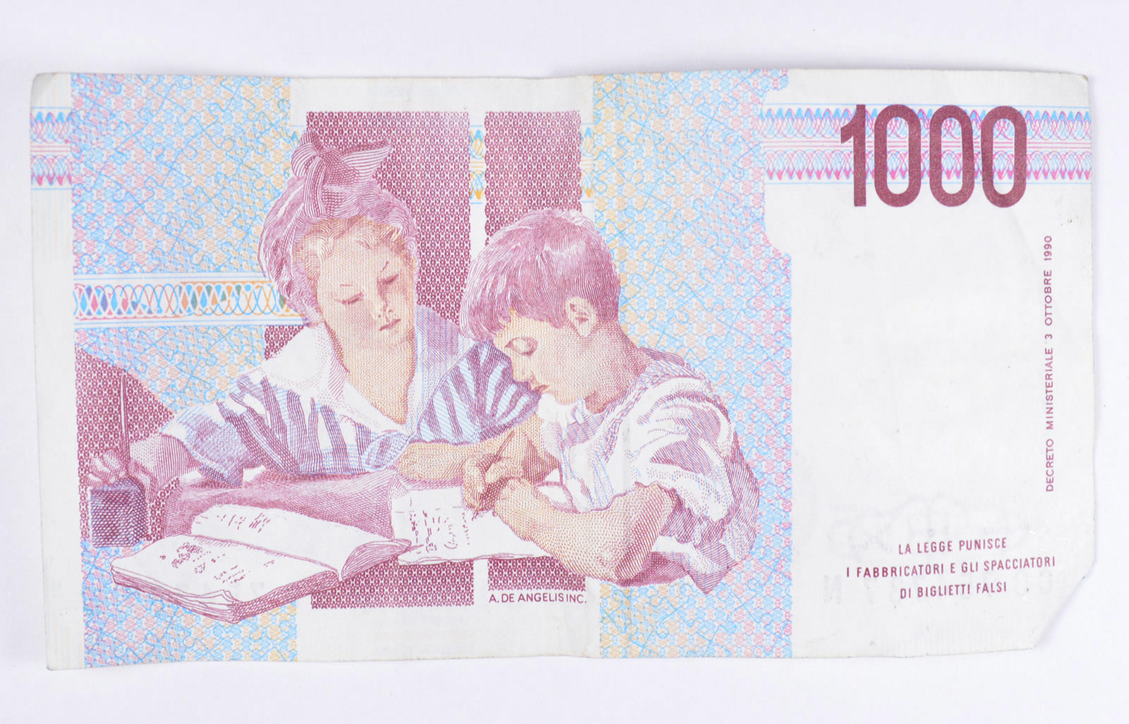 Historic Italian Paper Money Currency - Interesting Note from Italy ...