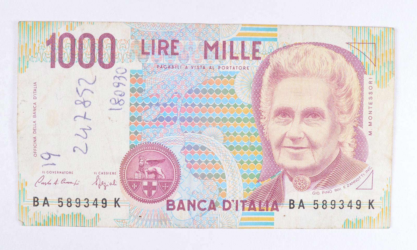 Historic Italian Paper Money Currency - Interesting Note from Italy ...