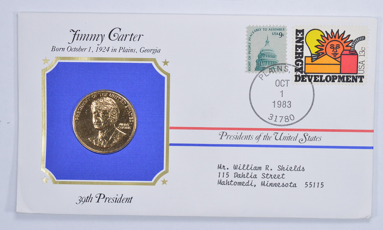 Historic - Presidents of the United States Jimmy Carter Medal - 39th ...