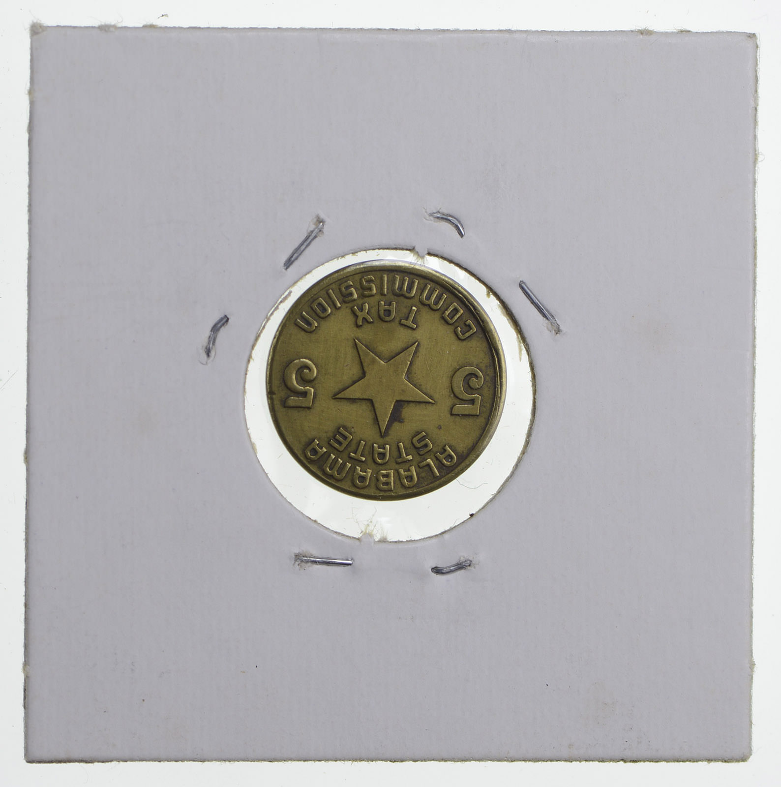 Historic - United States Tax Token - Alabama Tax Commission 5 Cent ...