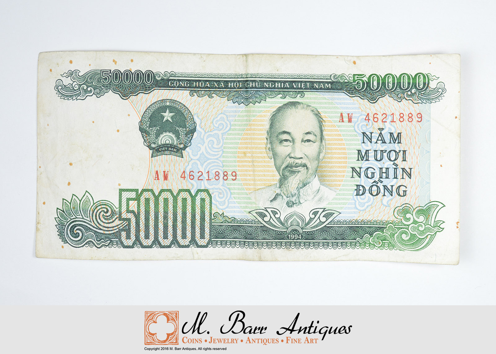 Historic Vietnam Currency Note - Great History | Property Room