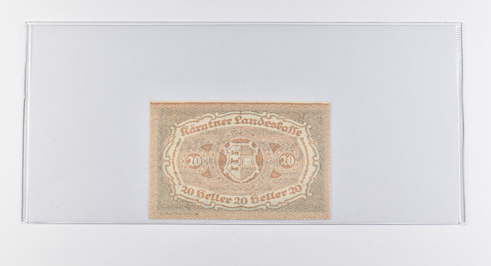 Historic World Bank Note 1920 Austria 20 Heller - Notgeld Collectible ...