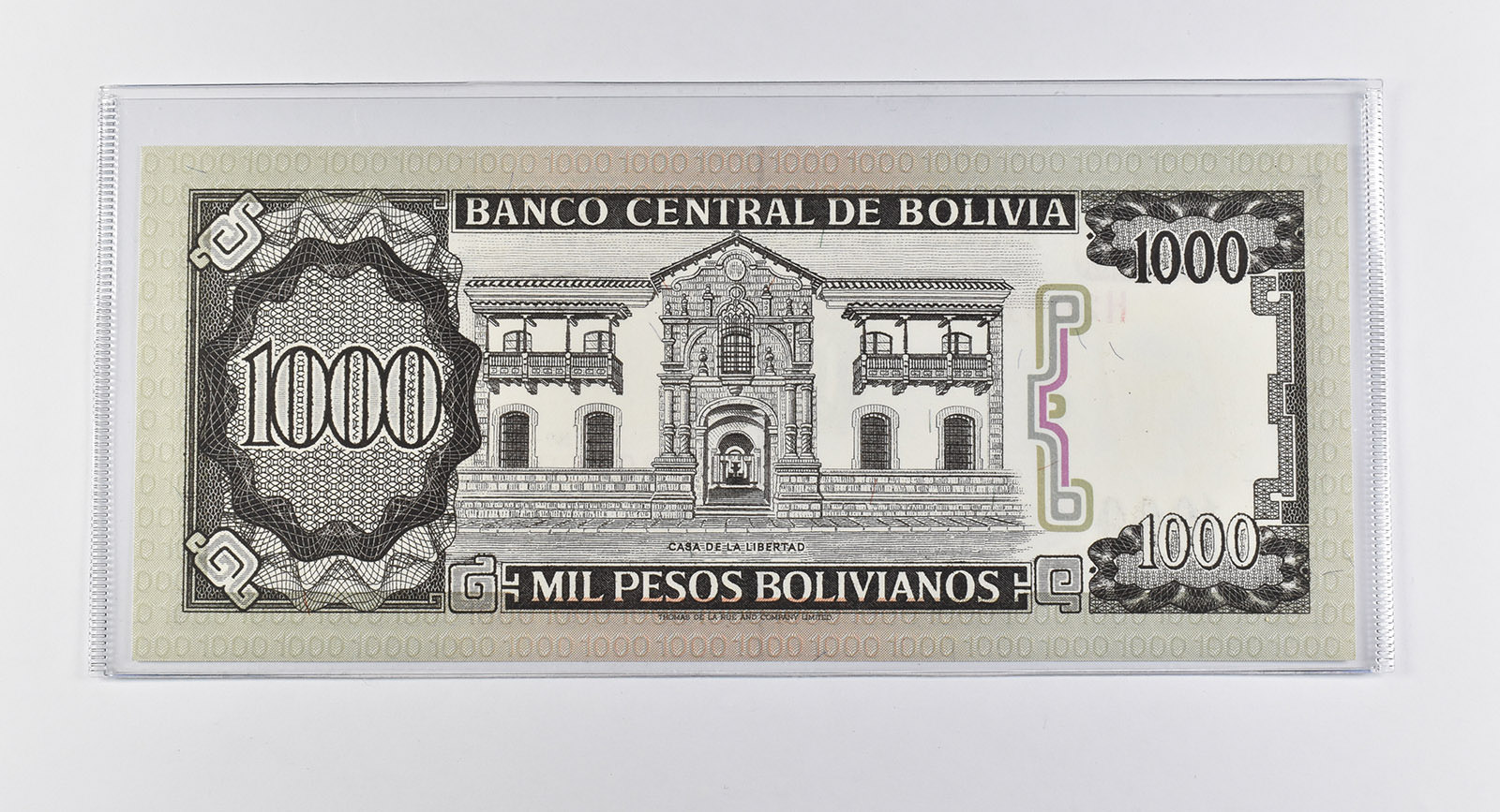 Historic World Bank Note 1982 Bolivia 1000 Bolivianos Collectible ...
