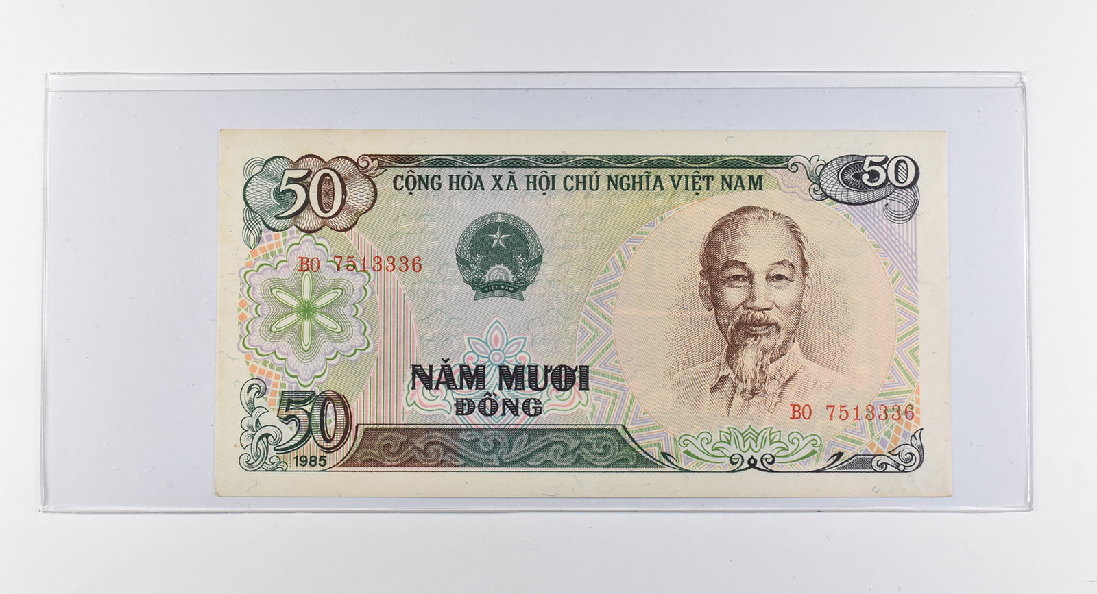 Historic World Bank Note 1985 Vietnam 50 Dong Collectible Currency ...