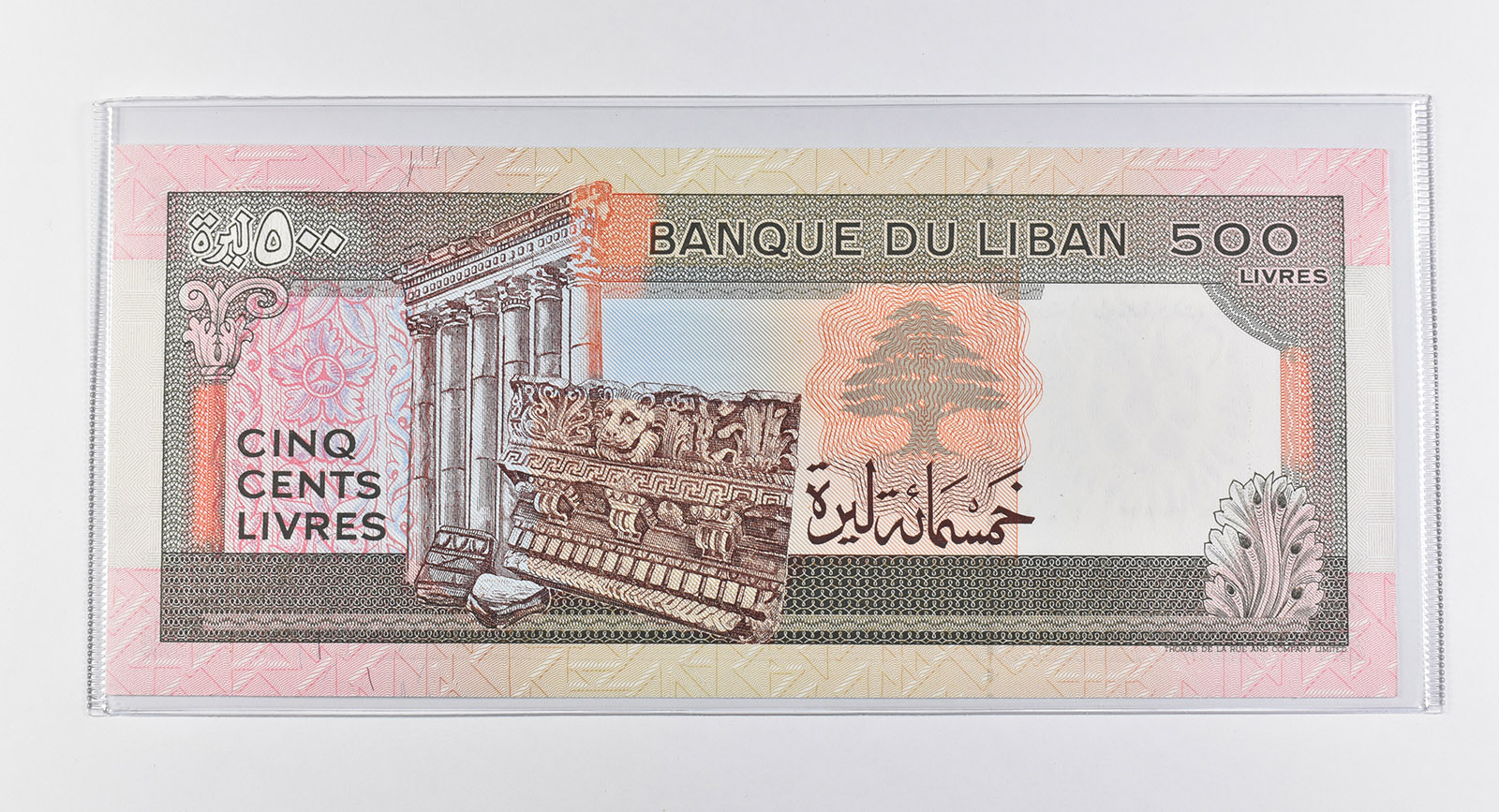 Historic World Bank Note 1988-93 Lebanon 500 Livres Collectible ...