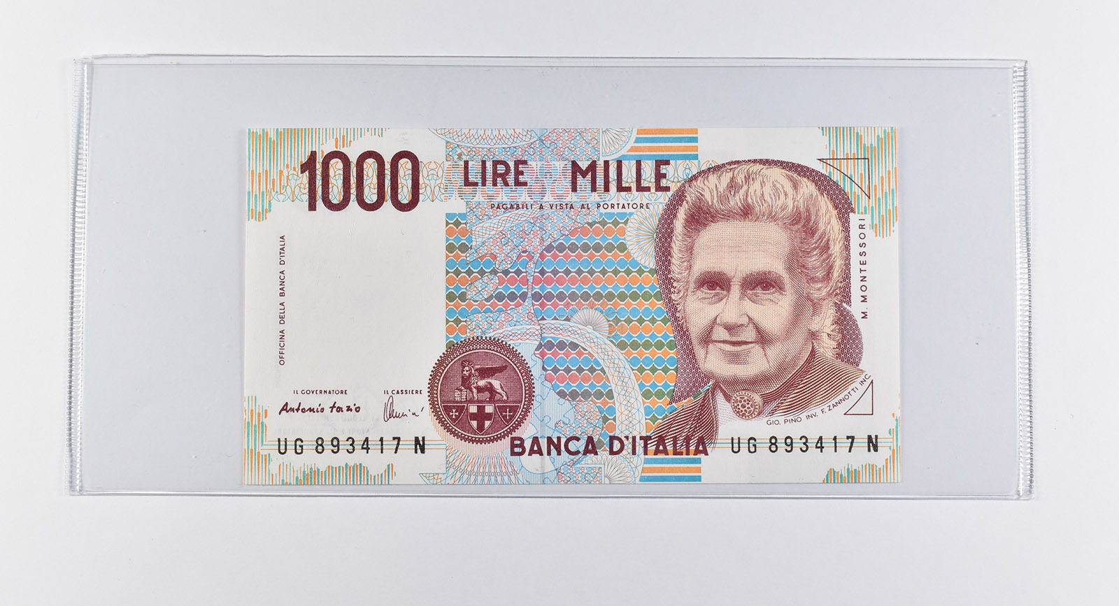 Historic World Bank Note 1990 Italy 1000 Lire Collectible Currency ...