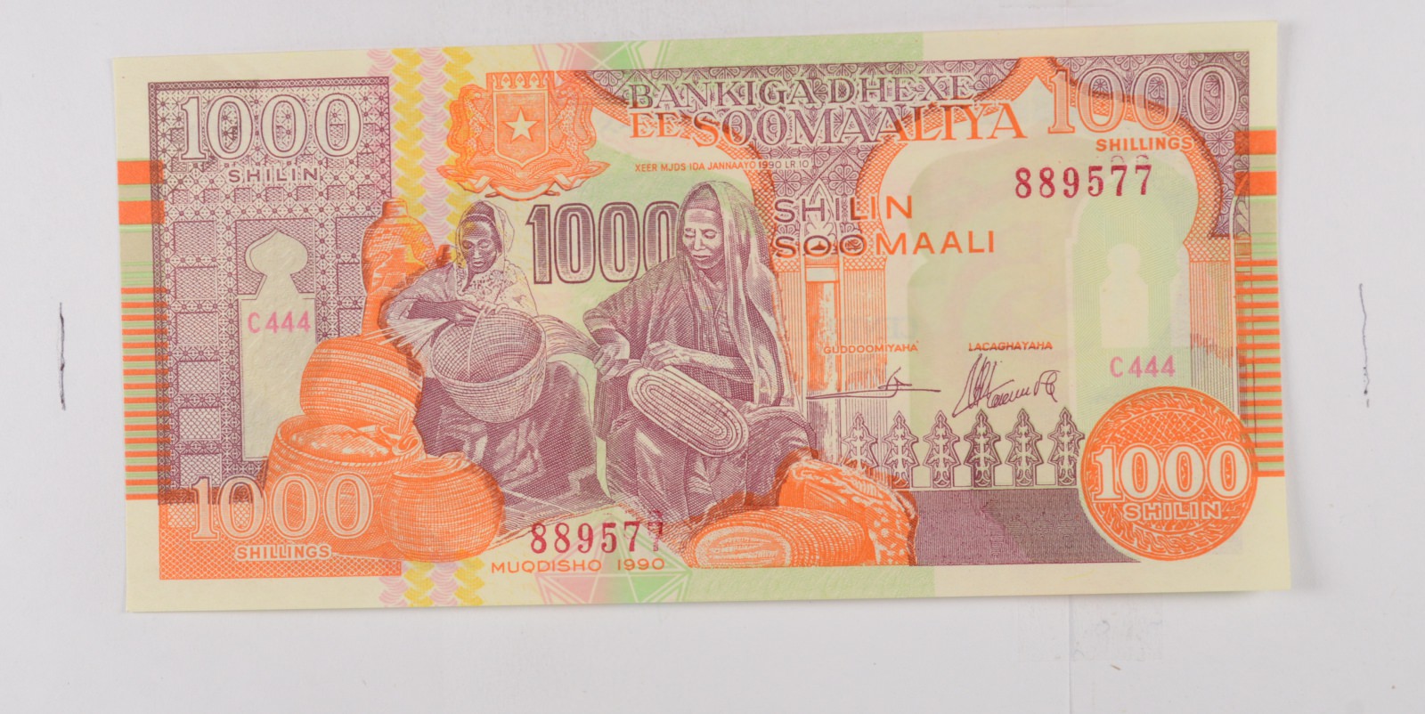 Historic World Bank Note 1990 Somalia 1000 Shillings Collectible ...