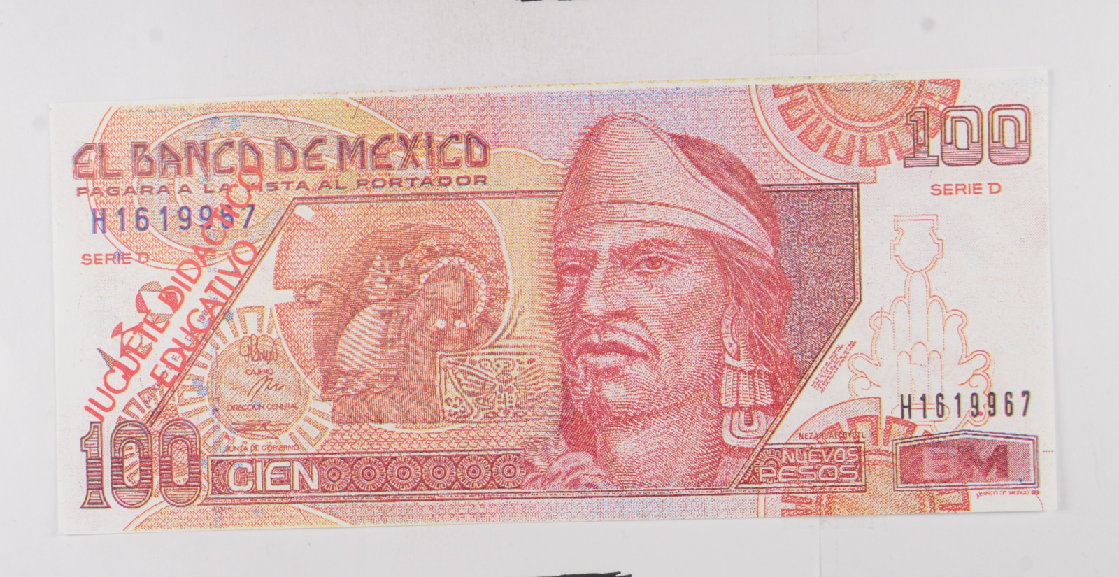 Historic World Bank Note 1992 Mexico 100 Nuevos Pesos Collectible ...