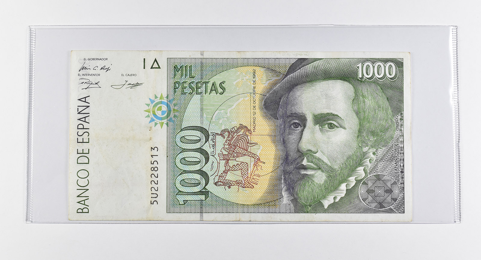 Historic World Bank Note 1992 Spain 1000 Pesetas Collectible Currency ...