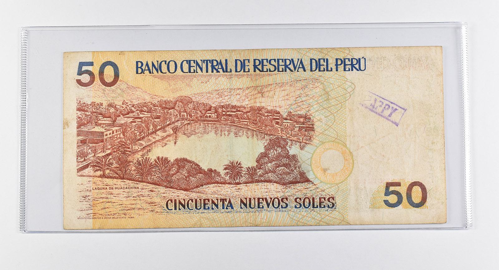 Historic World Bank Note 1994 Peru 50 Nuevos Soles Collectible Currency ...