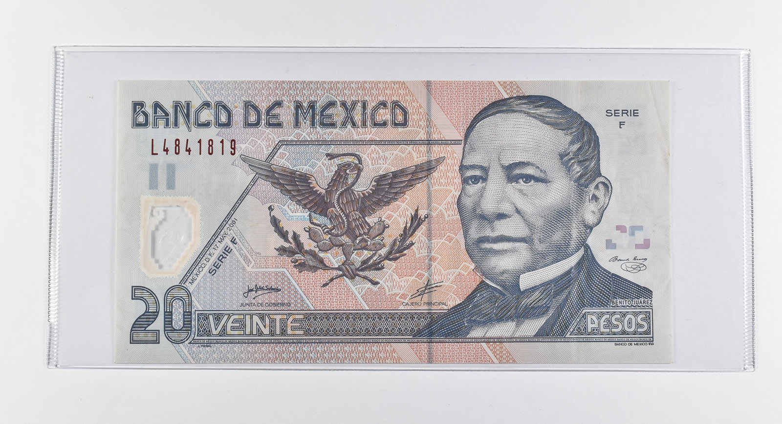 Historic World Bank Note 2001 Mexico 20 Pesos Collectible Currency ...