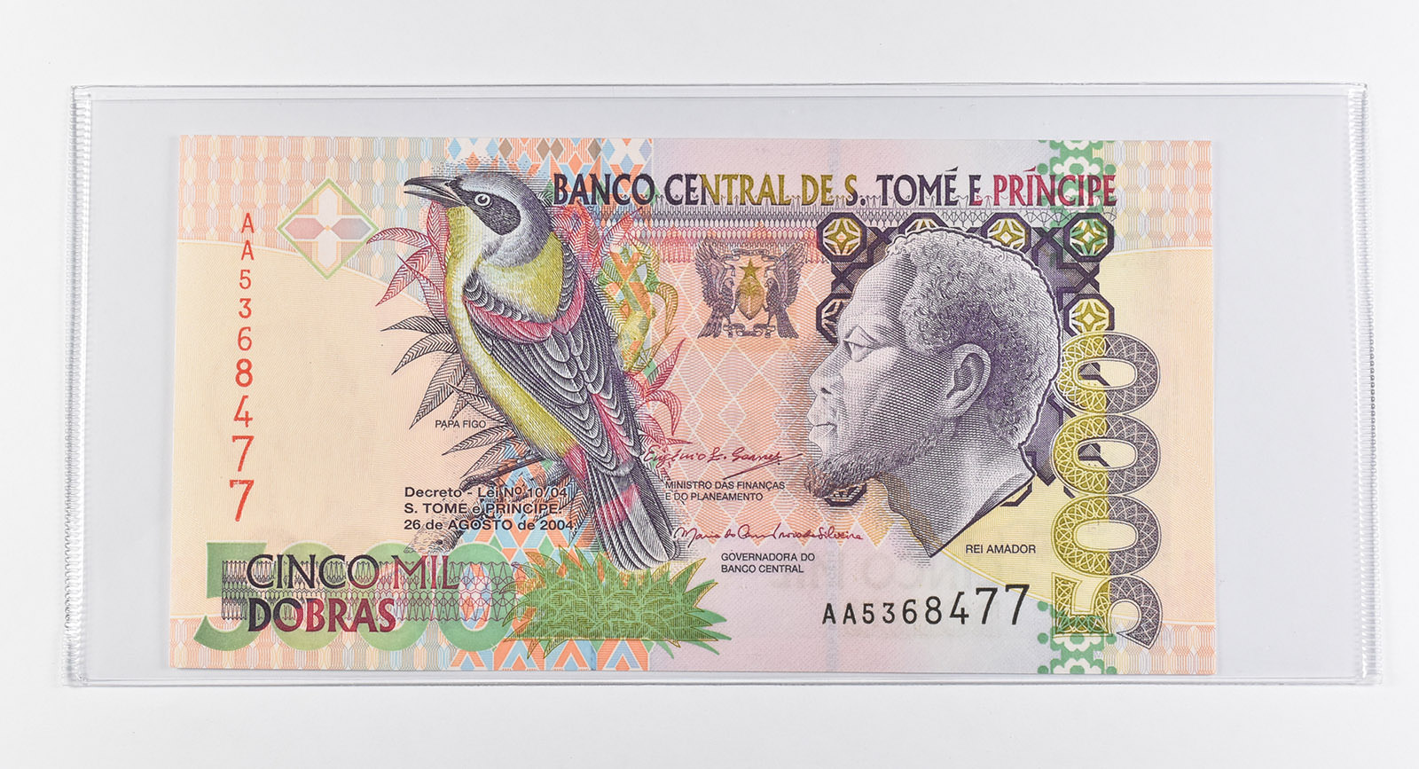 Historic World Bank Note 2004 Sao Tome & Principe 5000 Dobras ...