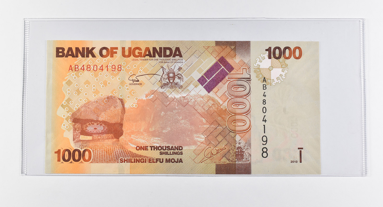 Historic World Bank Note 2010 Uganda 1000 Shillings Collectible ...