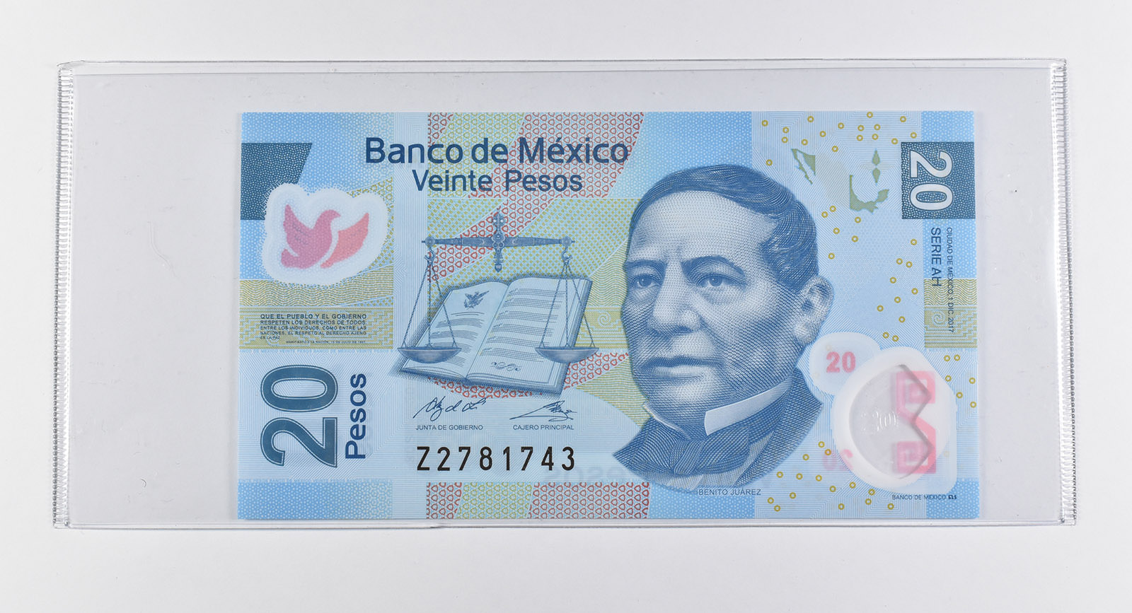 Historic World Bank Note 2017 Mexico 20 Pesos Collectible Currency ...