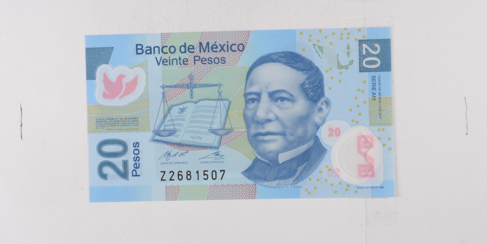 Historic World Bank Note 2017 Mexico 20 Pesos Collectible Currency ...