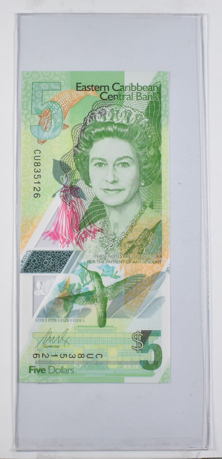 Historic World Bank Note 2019 East Caribbean 5 Dollars Collectible ...