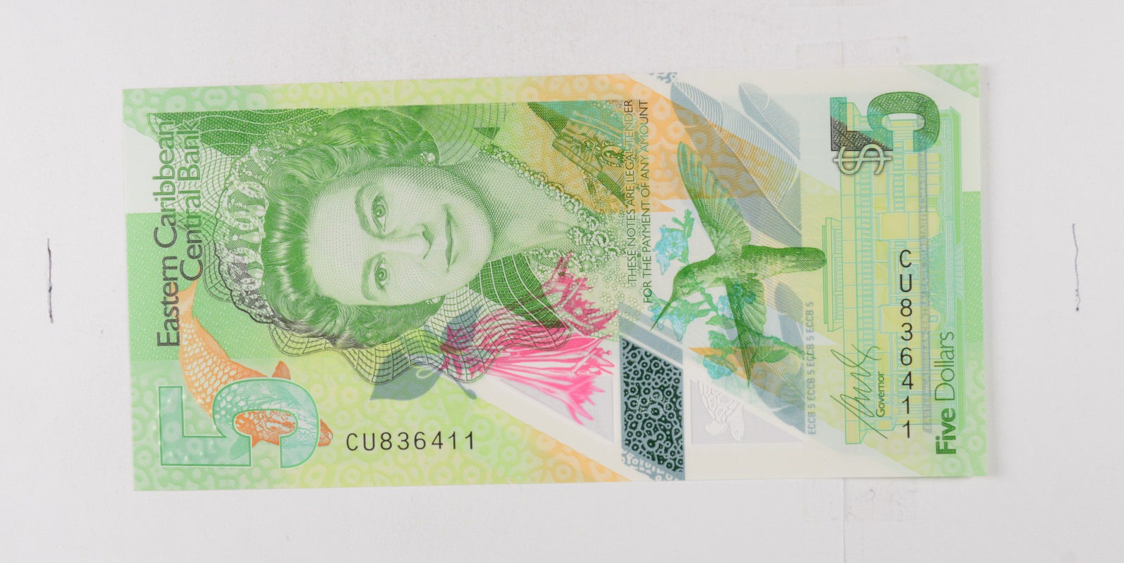 Historic World Bank Note 2019 Eastern Caribbean 5 Dollars Collectible ...