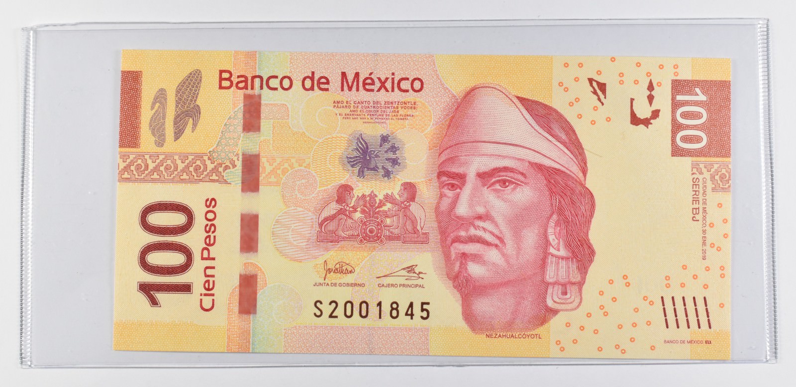 Historic World Bank Note 2019 Mexico 100 Pesos Collectible Currency ...