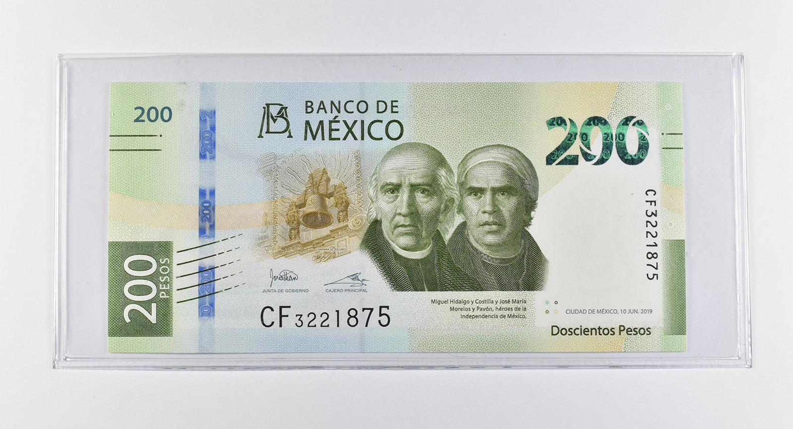 Historic World Bank Note 2019 Mexico 200 Pesos Collectible Currency ...