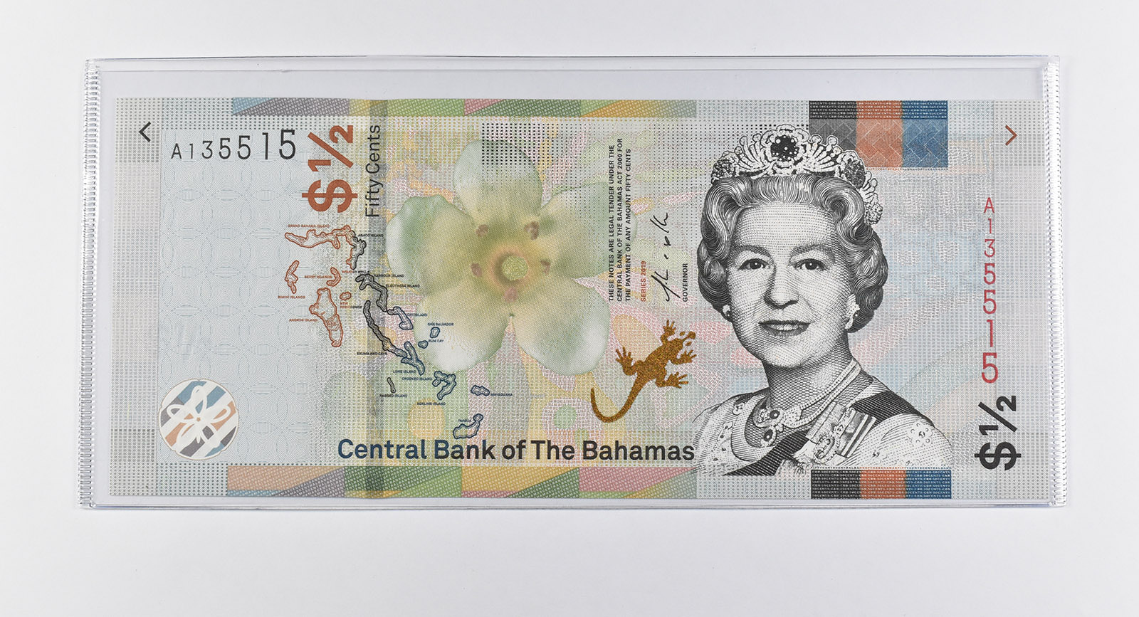 Historic World Bank Note 2019 The Bahamas 50 Cents Collectible Currency ...