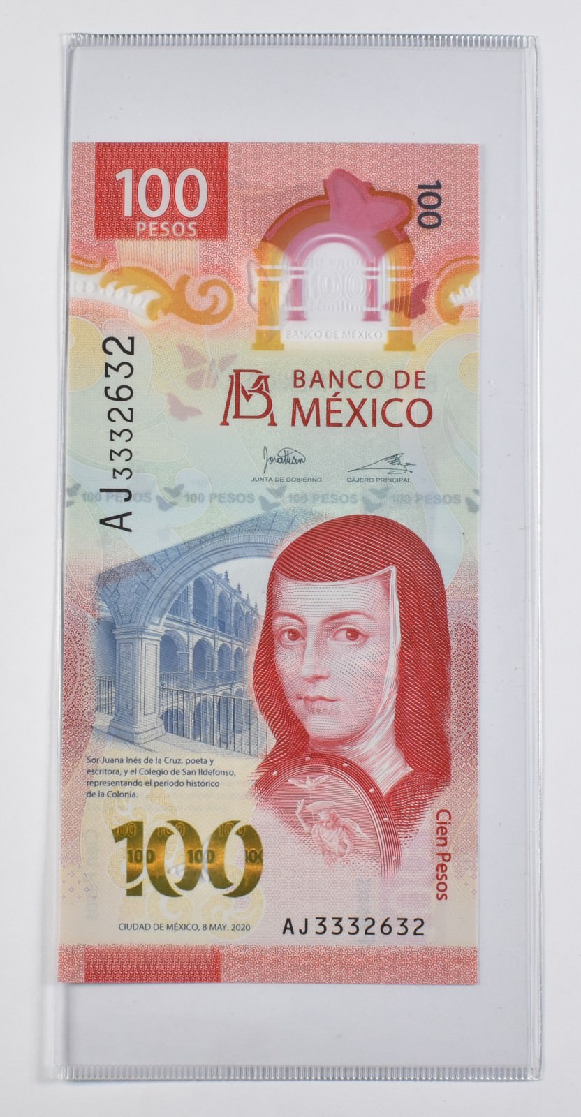 Historic World Bank Note 2020 Mexico 100 Pesos Collectible Currency ...