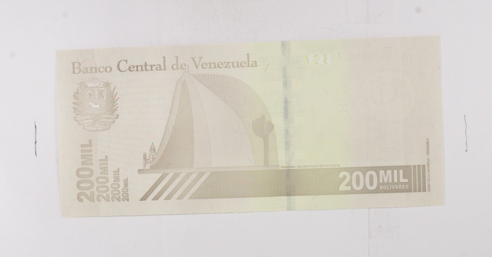 Historic World Bank Note 2020 Venezuela 200 Bolivares Collectible ...