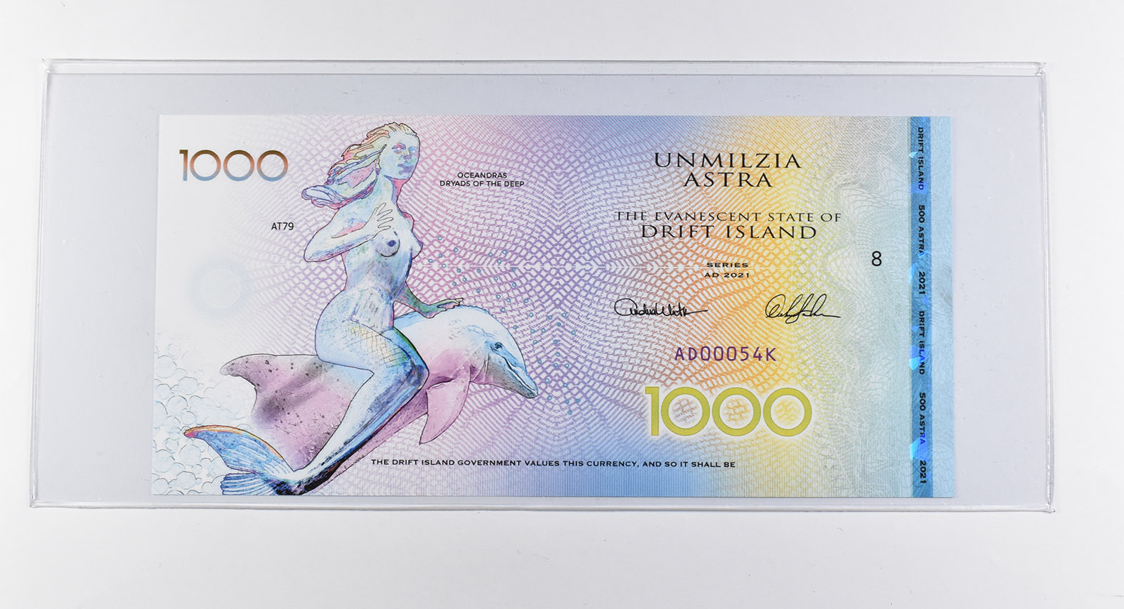 Historic World Bank Note 2021 Drift Island 1000 Astra Fantasy Note ...