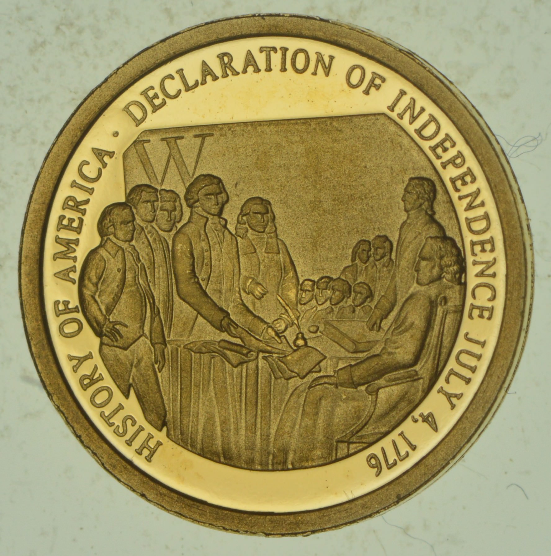 History Of America - Declaration Of Independence Commemorative Coin ...